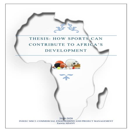 Thesis: Contribution of sports in Africa's development - Earwin Adany | PDF