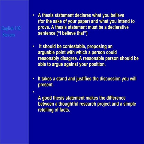 Thesis examples | PPT