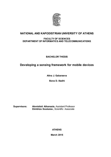Developing A Sensing Framework For Mobile Devices Docx
