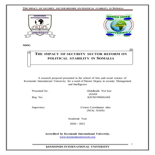 Thesis for security sector reform | DOCX