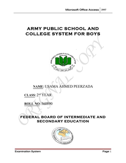 Examination Hall Allocation | PPTX | Databases | Computer Software and Applications