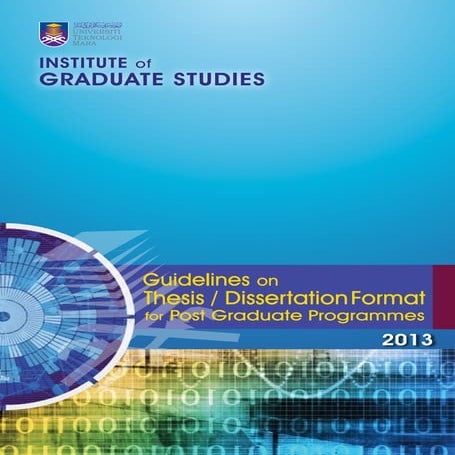 UITM Thesis Guidelines of Graduate Students | PDF