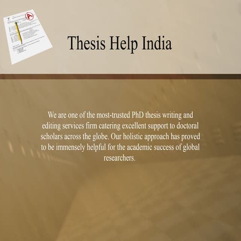 PhD thesis help India, project india.pptx