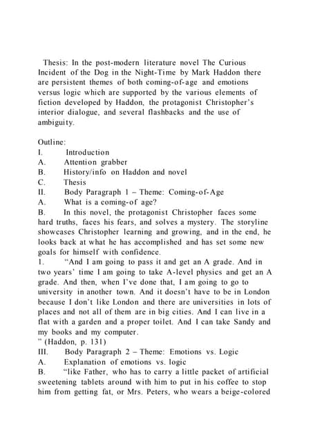 The curious incident of the dog in the night-time.pptx