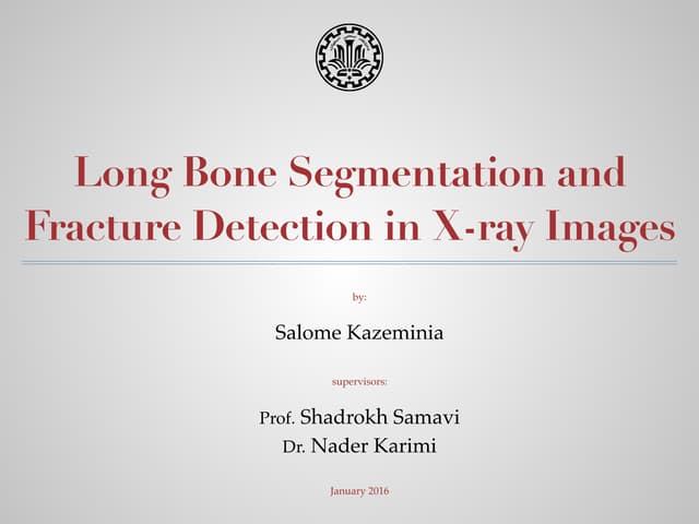 Master Thesis Long Bone Segmentation And Fracture Detection In X Ray
