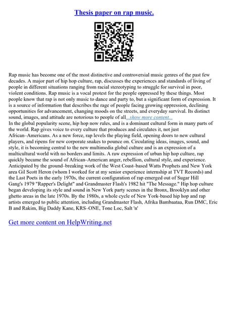 Hip Hop PowerPoint Presentation | PPT