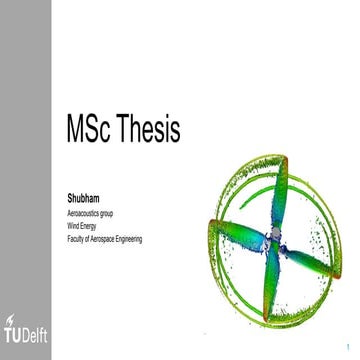 MSc Thesis presentation | PDF