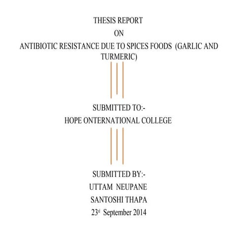 Thesis presentation | PPT