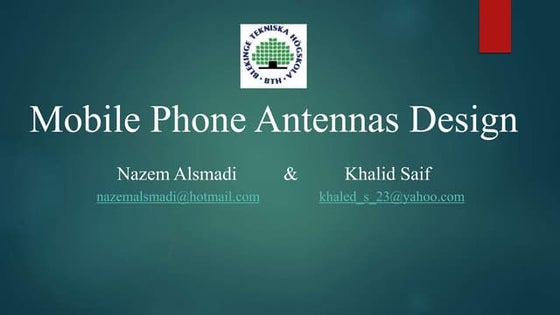 Antenna Details for iPhone 5 and iPhone 4G | PPT