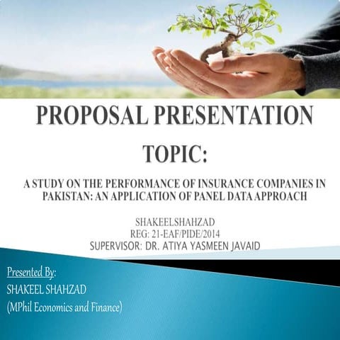 THESIS PROPOSAL : A STUDY ON THE PERFORMANCE OF INSURANCE COMPANIES IN ...