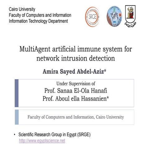 Multiagent Artificial Immune System For Network Intrusion Detection Ppt 