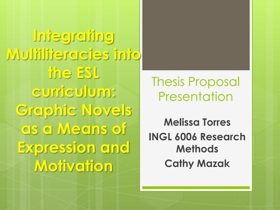 Research Proposal Presentation | PPT