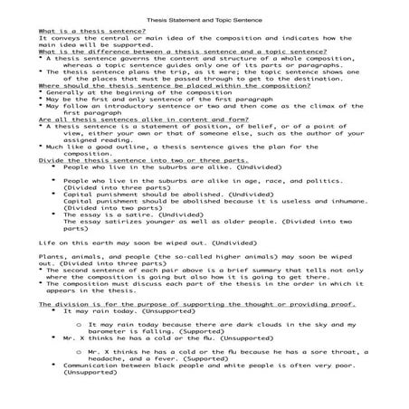 Thesis statement 7th grade | PDF