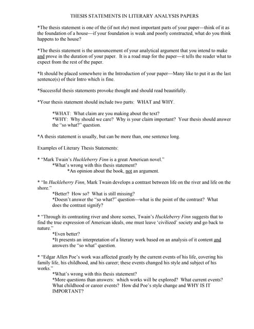 Literary analysis | PPSX