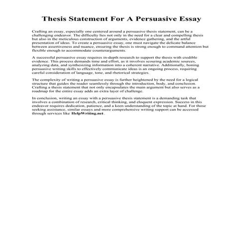 Thesis Statement For A Persuasive Essay.pdf