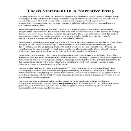 Thesis Statement In A Narrative Essay.pdf