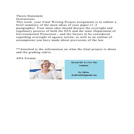 Thesis StatementInstructionsThis week, your Final Writing Projec.docx