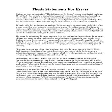 Thesis Statements For Essays.pdf