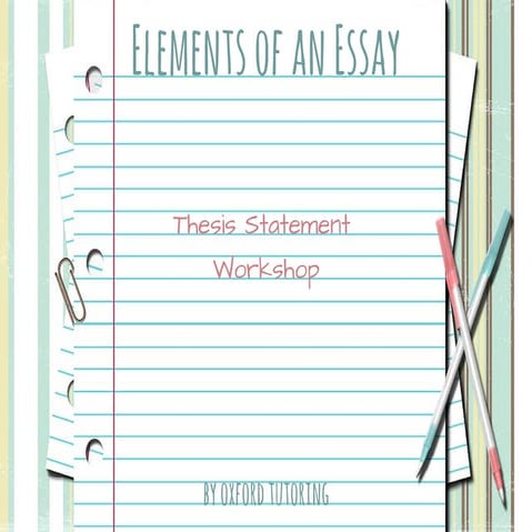Thesis statement workshop | PPT
