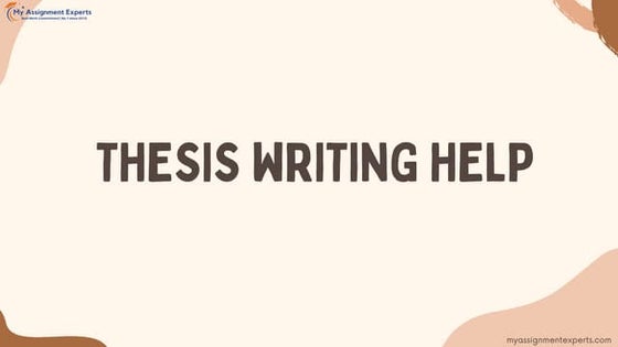 Thesis Help by Techsparks | PDF