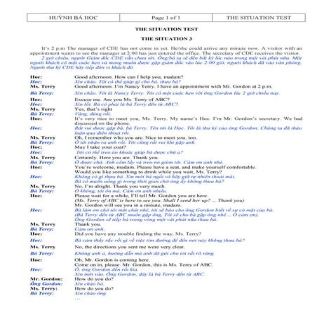 The situation test 3 | DOC