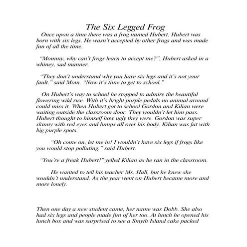 The Six Legged Frog | DOC
