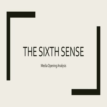 The sixth sense | PPTX