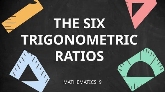 Trigonometry ratios in right triangle | PPT