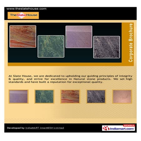 The Slate House,New Delhi, Natural Stone Products | PDF