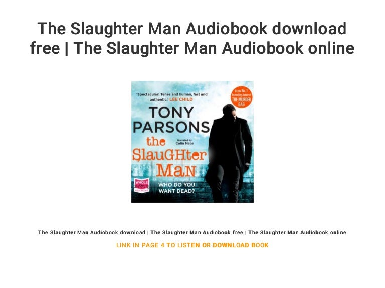 The Slaughter Man by Tony Parsons - drylsa