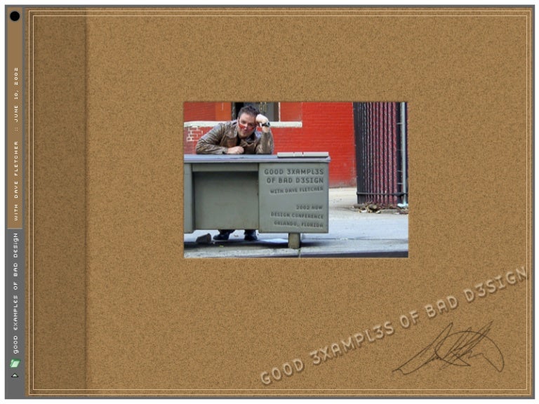 Good Examples of Bad Design