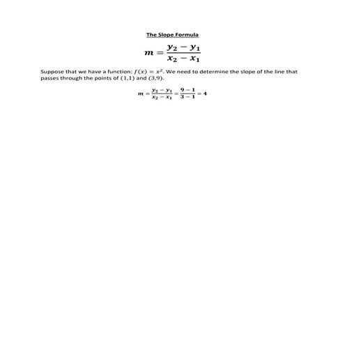 The slope formula module03 | PDF