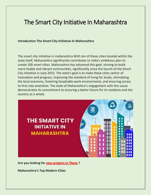 Future-Ready Living: Connectivity and Infrastructure in Titwala | PDF