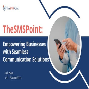 TheSMSPoint Leading SMS Service Provider in India.pptx