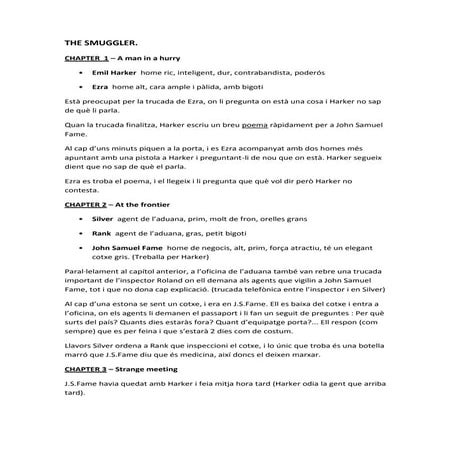 The smuggler | DOCX