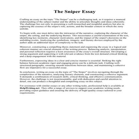 The Sniper Essay.pdf