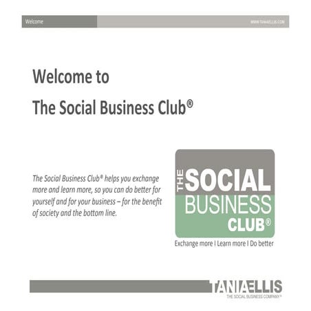 The Social Business Club | PDF