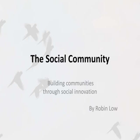 The social community | PPTX