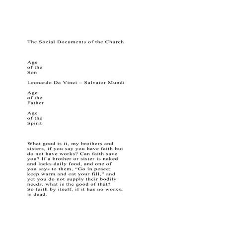 The Social Documents of the ChurchAgeof theSon.docx