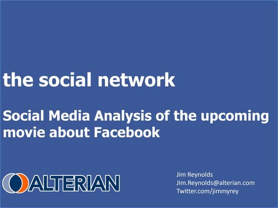 THE SOCIAL NETWORK a movie review | PPTX