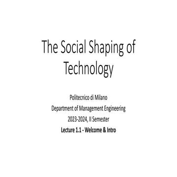 The Social Shaping of Technology Lecture 1.1.pdf