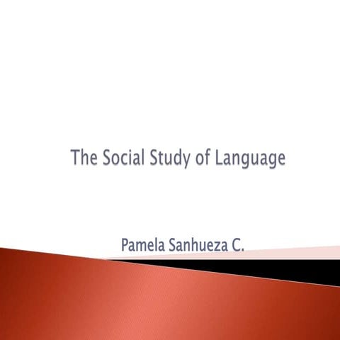 The social study of language | PPT