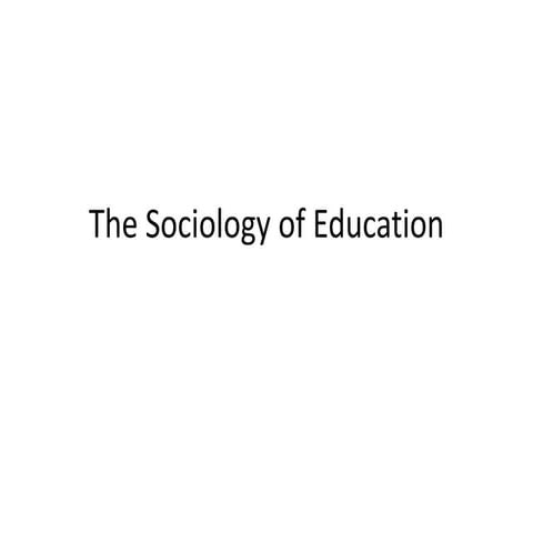 The Sociology of Education.pdf