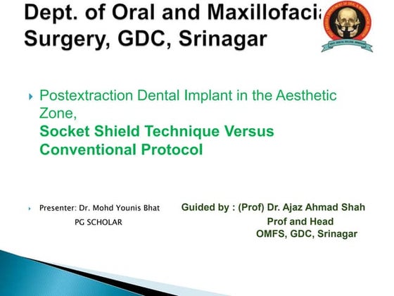 Socket shield technique | PPTX