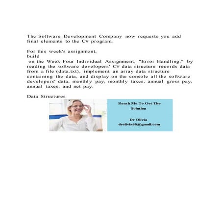 The Software Development Company now requests you add final elem | DOCX