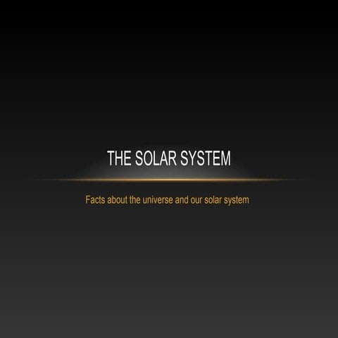 The solar system | PPT