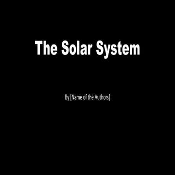 The Outer Planets Of Our Solar System | PPT