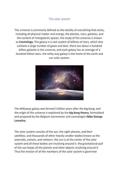 Solar system grade 4 | PPTX | Space and Astronomy | Science