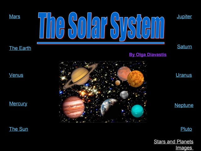 The Solar System Powerpoint | PPT