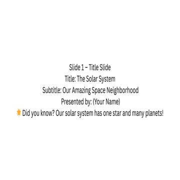 Exploring the Solar System: Planets, Sun, and Space Wonders | PDF